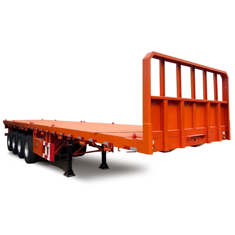 4 Axle Container Flatbed Trailer - aleeaovehicle.com