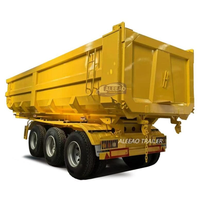 3 Axle End Dump Semi Trailers - aleeaovehicle.com